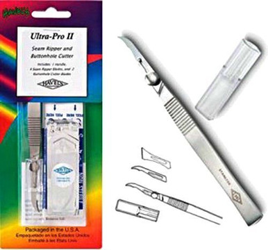 Havel's Ultra-Pro II Seam Ripper and Buttonhole Cutter Set With Extra ...