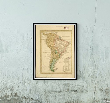 1806 Map|Title: South America : Reduced from The Sheet map|Notes ...