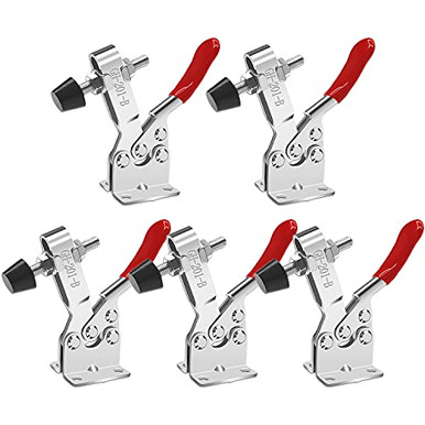 5 Pack Heavy Duty Toggle Clamp GH-201B Hand Tool, 220 Lbs / 100kg ...