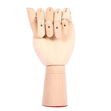 Pssopp Wooden Hand Model Moveable Articulated Hand Flexible Fingers Art ...