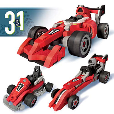 Bloco Toys 3 in 1 Race Car | STEM Toy | Formula 1, Go Kart & Dragster ...