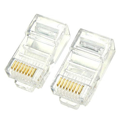 50PCS Crystal Head Ethernet Cable RJ45 RJ-45 CAT6 Modular Cable Head ...