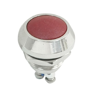 Uxcell a13121400ux0388 Flush Mounted Momentary SPST Metal Round Push ...