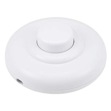 uxcell Inline Foot Pedal Push Button Switch, Round Lamp Lights Foot ...