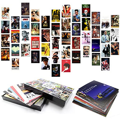 50PCS Wall Collage Kit Movie Poster Aesthetic Pictures , Movie Style ...