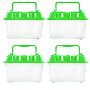 Darware Mini Plastic Terrariums -4-Pack-- Tiny Portable Cages for Bug ...