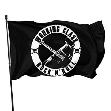 Working Class Rock'n'Roll Flag, 3x5 Feet,Polyester Cloth Uv Resistant ...