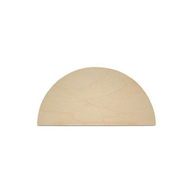 Half Circle Cutouts 6 inch, Pack of 10 Semicircle Wooden Cutouts for ...