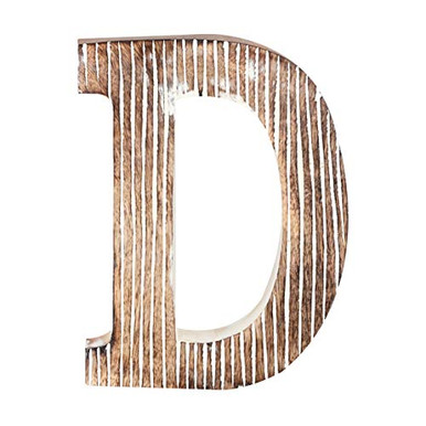 Decorative Wood Letter D - Standing and Hanging Wooden Alphabets Block ...