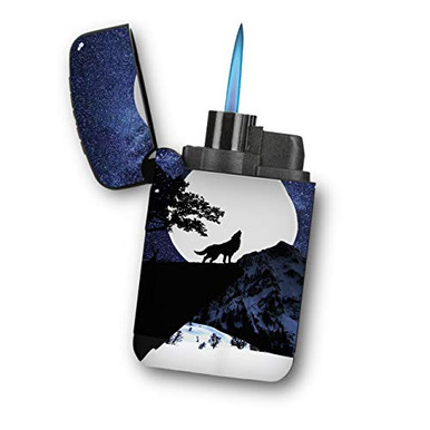 Wolf Full Moon Stars - Sunshine Cases Matte Black Rubber Grip Flameless ...