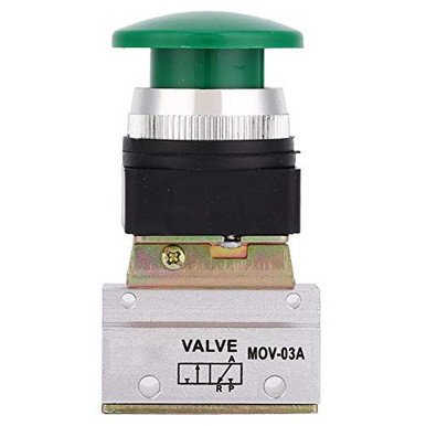 2 Position 3 Way Pneumatic Mechanical Valve Push Button Switch G1/8 MOV-03A for Mechanical ...