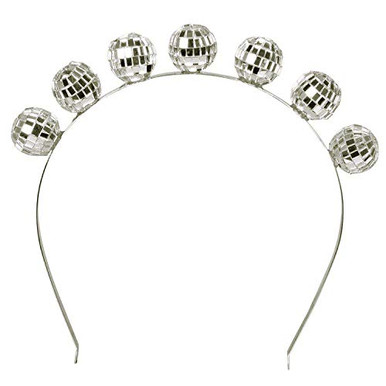 Boland 00770 00770-Tiara Disco Ball, Silver, for Adults, Headband with ...