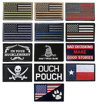Zcketo 15 Packs Tactical Patch Military Uniform Emblem Combat Patches ...