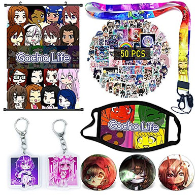 Gacha Life Gift Set-Gacha Life Stickers,Keychain,Lanyard,Gacha Life ...