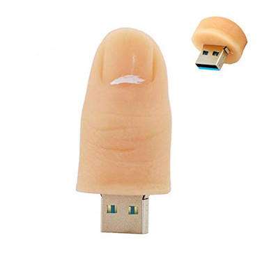 EcooDisk 64GB USB 3.0 Flash Drive Finger Shape Thumb Drive Cool Zip ...