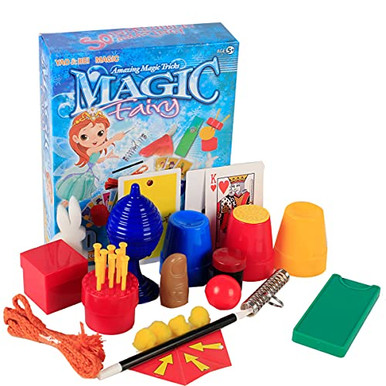 klikko Magic Kit Magician Tricks Set,Suitcase Include Prank Magic Card ...