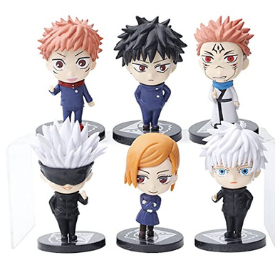 6PCS Jujutsu Kaisen Cake Toppers Figure, Gojo Satoru Itadori Yuji ...