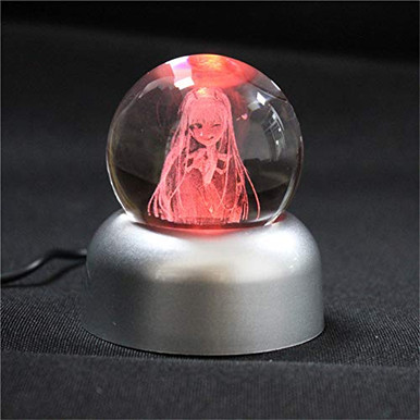3DYYCX K9 Crystal Ball Anime 3d Lamp Zero Two Figure Nightlight Kids ...