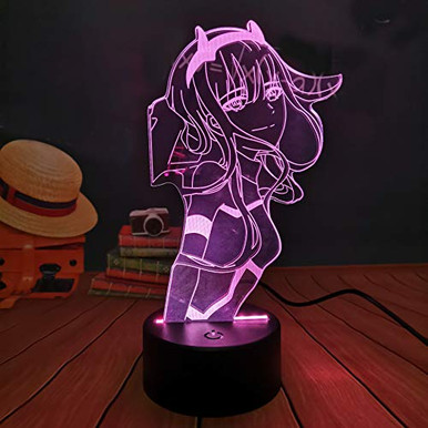 Cool Night Light Wa9 Anime 3D Lamp Zero Two Figure Nightlight Kids ...