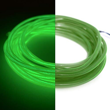 1-Pack 5m/16.4ft Green Neon LED Light Glow EL Wire - 3.2 mm Thick ...