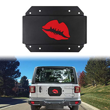 Black Steel Tailgate Vent-Plate Cover for 2018 2019 Jeep Wrangler JL ...