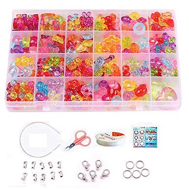 Kaxich Children DIY Beads Set, Kids Bracelet Bead Art and Jewellery ...