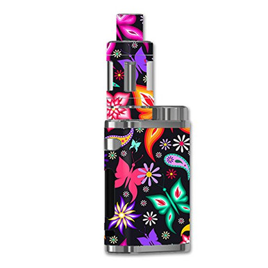 Skin Decal Vinyl Wrap for eLeaf iStick Pico 75w TC Vape Mod / Floral ...