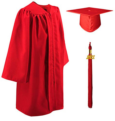 GraduatePro Matte 2021 Kindergarten Graduation Cap and Gown Tassel Set ...