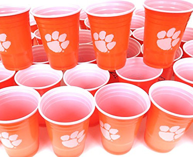 Clemson Tigers 54 party cups barbecue cookout 4th of July Large plastic ...