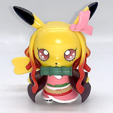 Demon Slayer Action Figure GK Pikachu, Kamado Nezuko Cosplay Pikachu ...