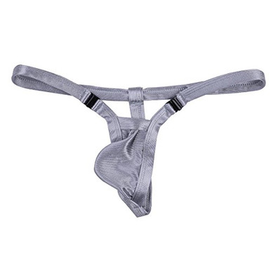 iEFiEL Men's Micro Thong Low Rise Stretchy Bikini G-String T-Back ...