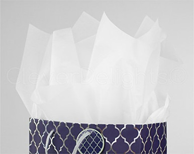 CleverDelights Premium White Tissue Paper - 500 Sheets - 20" x 30 ...