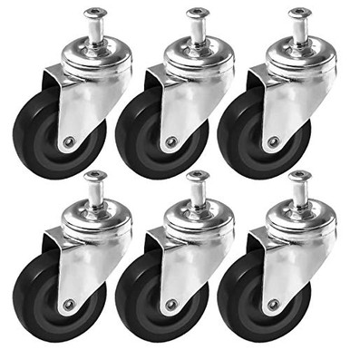FactorDuty 6 Pack Heavy-Duty 2.5" Swivel Caster Wheels for Creeper ...