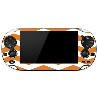 Popular Orange and White Chevron Stripe Design Playstation Vita Vinyl ...