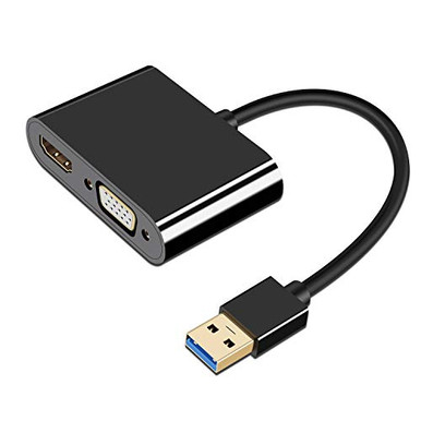 USB to HDMI VGA Adapter, USB 3.0 to HDMI Converter 1080P, Support HDMI ...