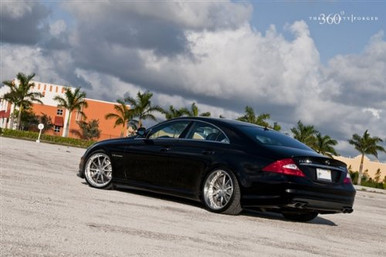 Mercedes CLS55 AMG Left Rear Black VIP on 360 Forged wheels HD Poster ...