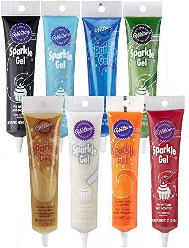 Wilton Multicolor Set Sparkle Gel Icing Tube- Assorted Colors ...