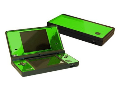 Lime Chrome Mirror Vinyl Decal Faceplate Mod Skin Kit for Nintendo DSi ...