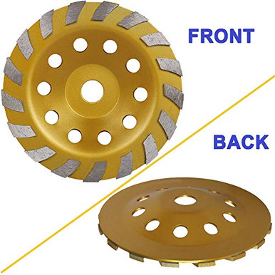 7" Diamond Cup Wheel Segmented-Turbo Concrete Turbo Diamond Grinding ...
