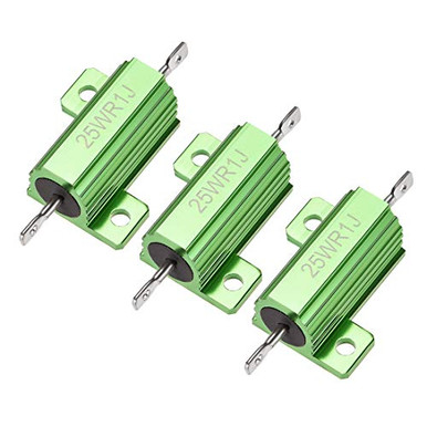 uxcell 25W 0.1 Ohm 5 percent Aluminum Housing Resistor Screw Tap ...