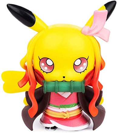 Demon Slayer Figures Sword Pikachu Cosplay Agatsuma Zenitsu Figure ...