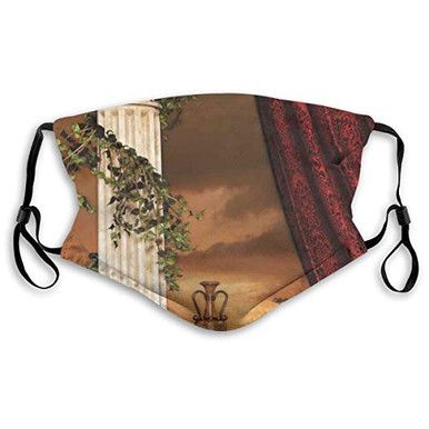 Fashion Facial Windproof mask decorations Unisex,Greek Style Scene ...