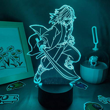 3D Night Light Demon Slayer Light Anime Figure RGB 3D Led Nightlights ...