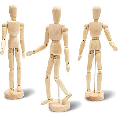 HEXLONG Wooden Manikin Mannequin Flexible Joints Puppet Drawing ...