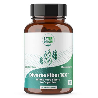 Layer Origin - Diverse Fiber 16X Whole Food Fibers in Capsules ...