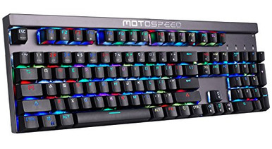 Mechanical Keyboard, MotoSpeed K97 104 Keys RGB Backlit Wired Gaming ...