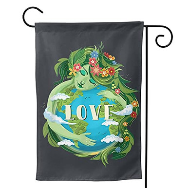 Love Mother Earth Day Save Our Planet Environment Flag Welcome Garden ...