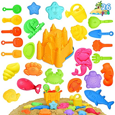 Beach Sand Toys Set with Mesh Bag,26PCS Sand Castle Tools Includes ...