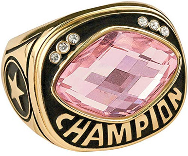 Champion Pink MVP All Star Trophy Ring in Sizes 6 to 15 with Award ...
