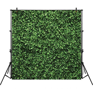 Allenjoy 8x8ft Fabric Green Floral Leaves Backdrop for Photo Studio ...